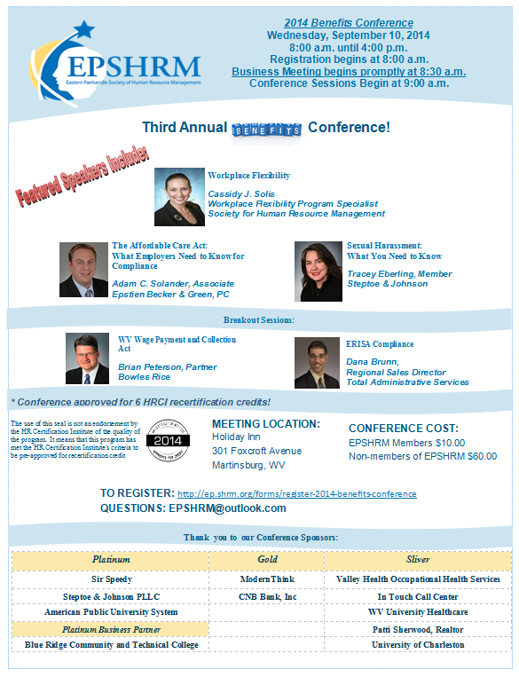 Annual Benefits Conference | Eastern Panhandle SHRM
